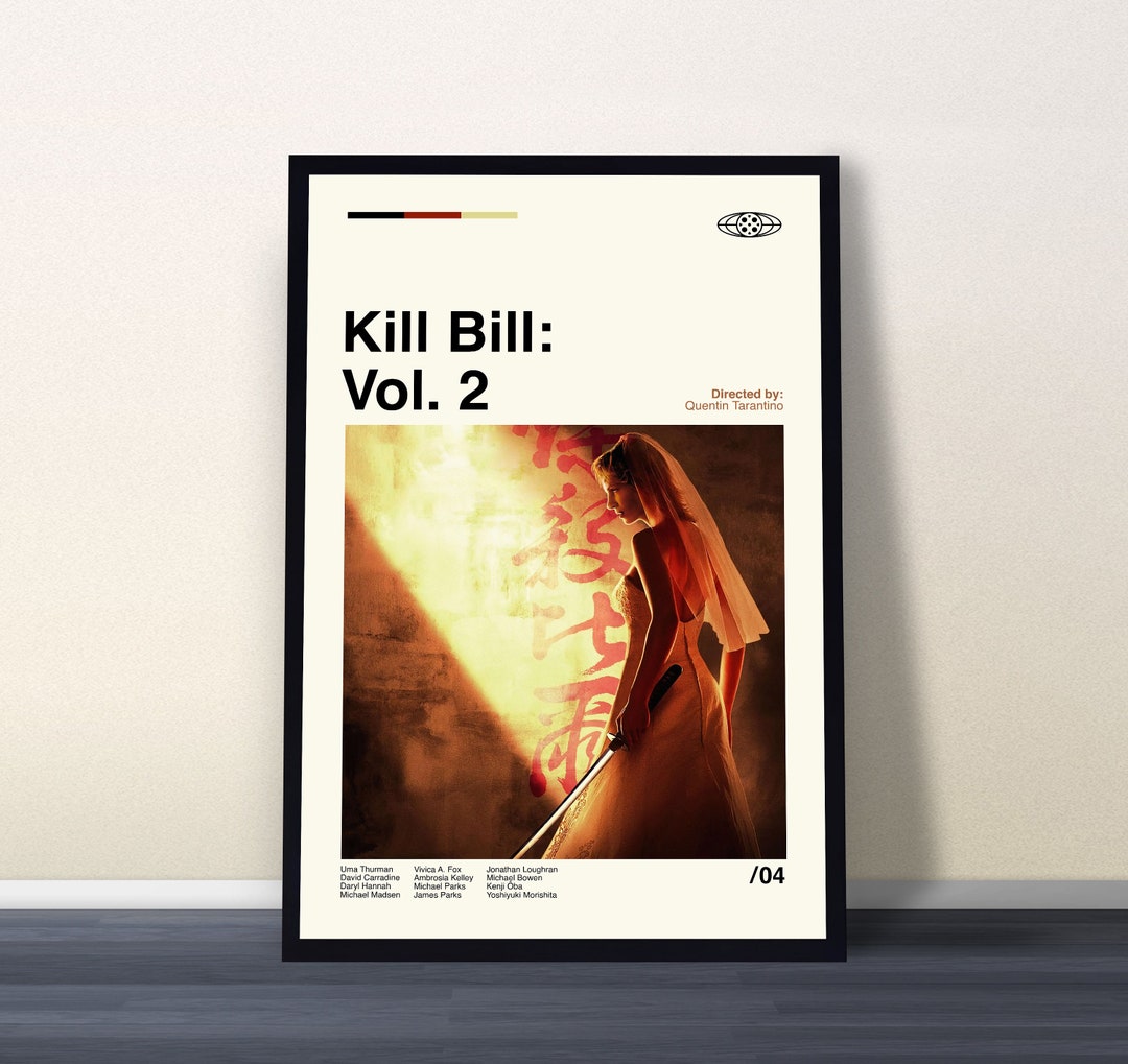 Kill Bill Movie Poster, Kill Bill Print, Wall Decor, Wall Art, Poster ...