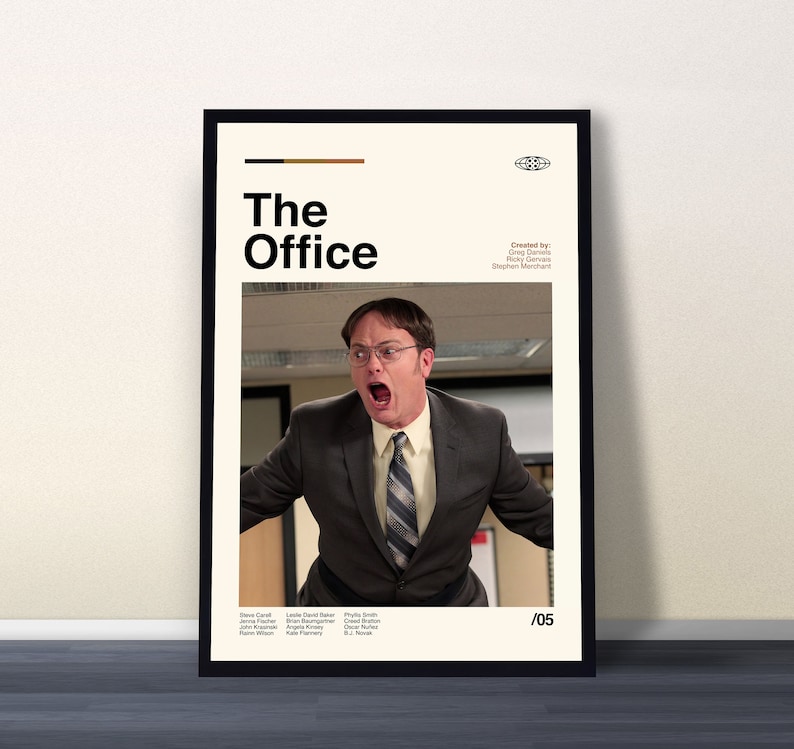 The Office Poster, the Office Tv Series Print, Midcentury Art, Vintage ...