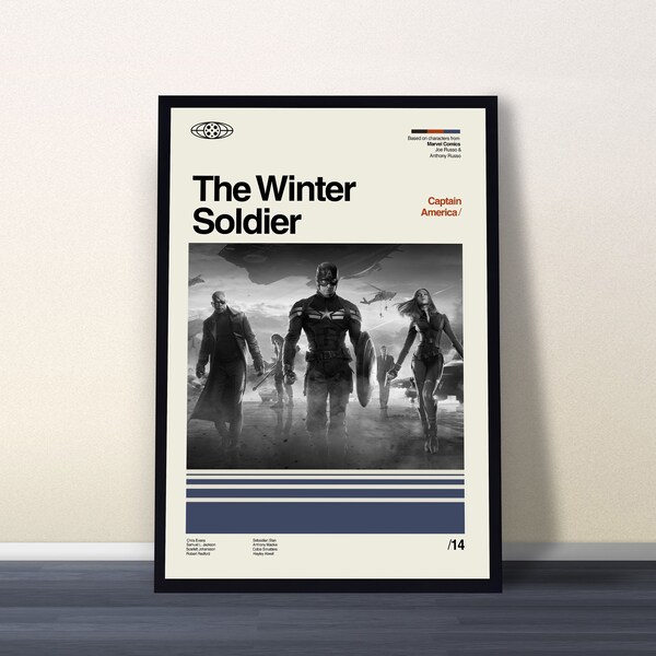 Captain America the Winter Soldier Poster - Etsy
