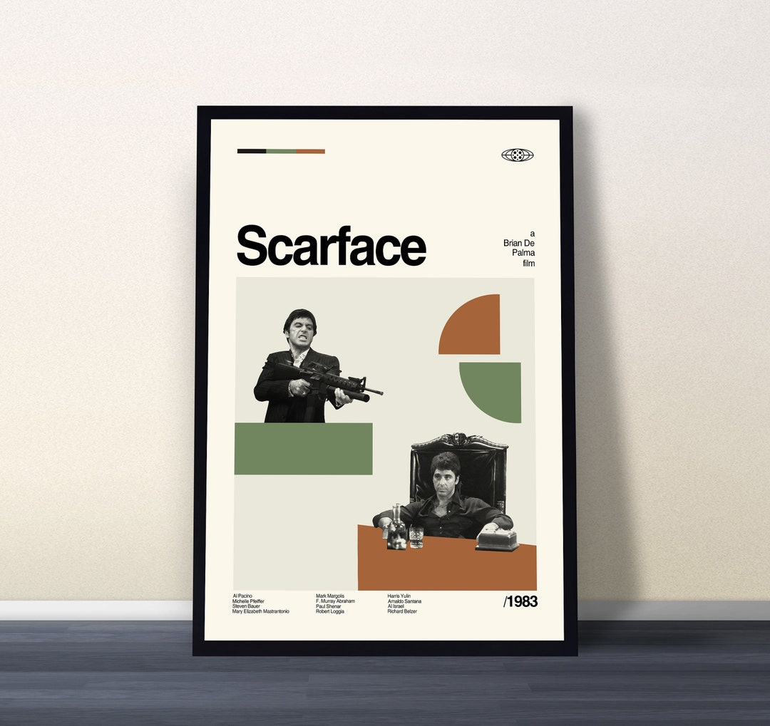 Scarface Movie Poster Scarface Print Retro Movie Poster - Etsy