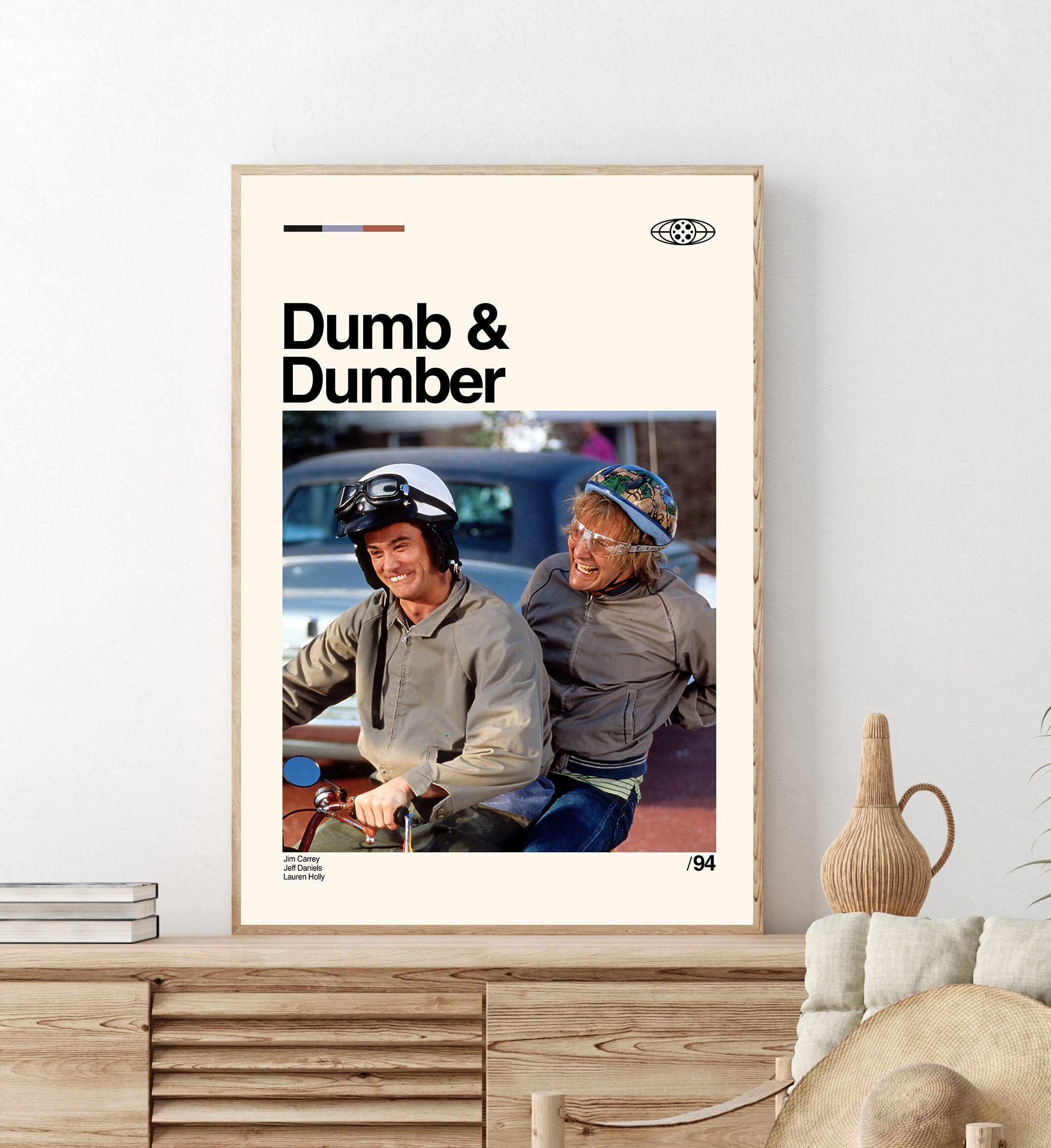 Dumb and Dumber Poster, Dumb and Dumber Print, Midcentury Art, Minimalist Art, Modern Art ...