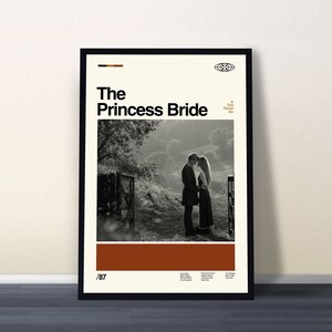 The Princess Bride Movie Poster, Midcentury Art, Retro Movie Poster ...