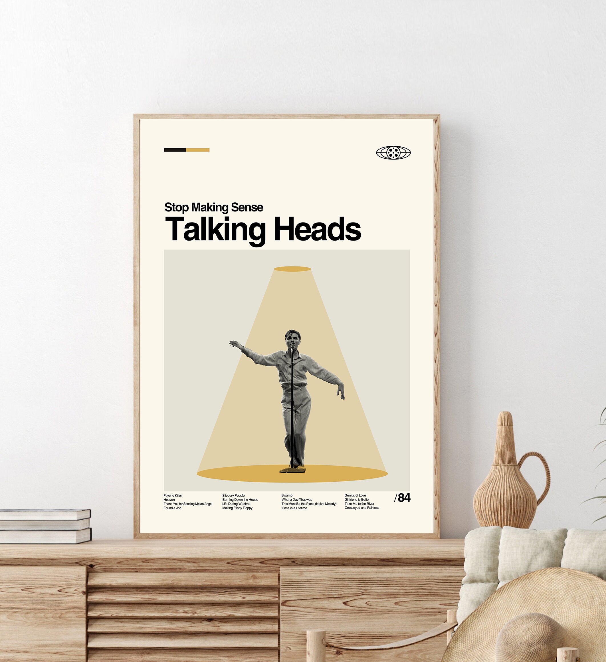 Talking Heads Stop Making Sense Poster, Talking Heads Print, Midcentury ...