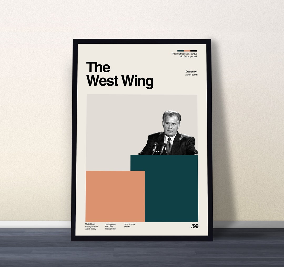 The West Wing Poster, the West Wing Tv Series Print, Retro Movie Poster ...