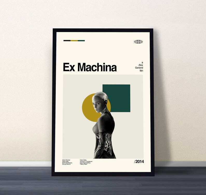 EX Machina Poster, EX Machina Movie Poster, Retro Movie Poster, Vintage ...