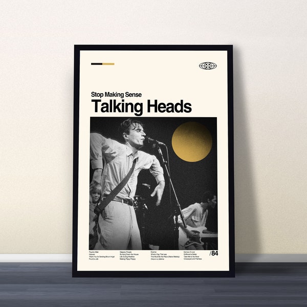 Talking Heads Poster - Etsy