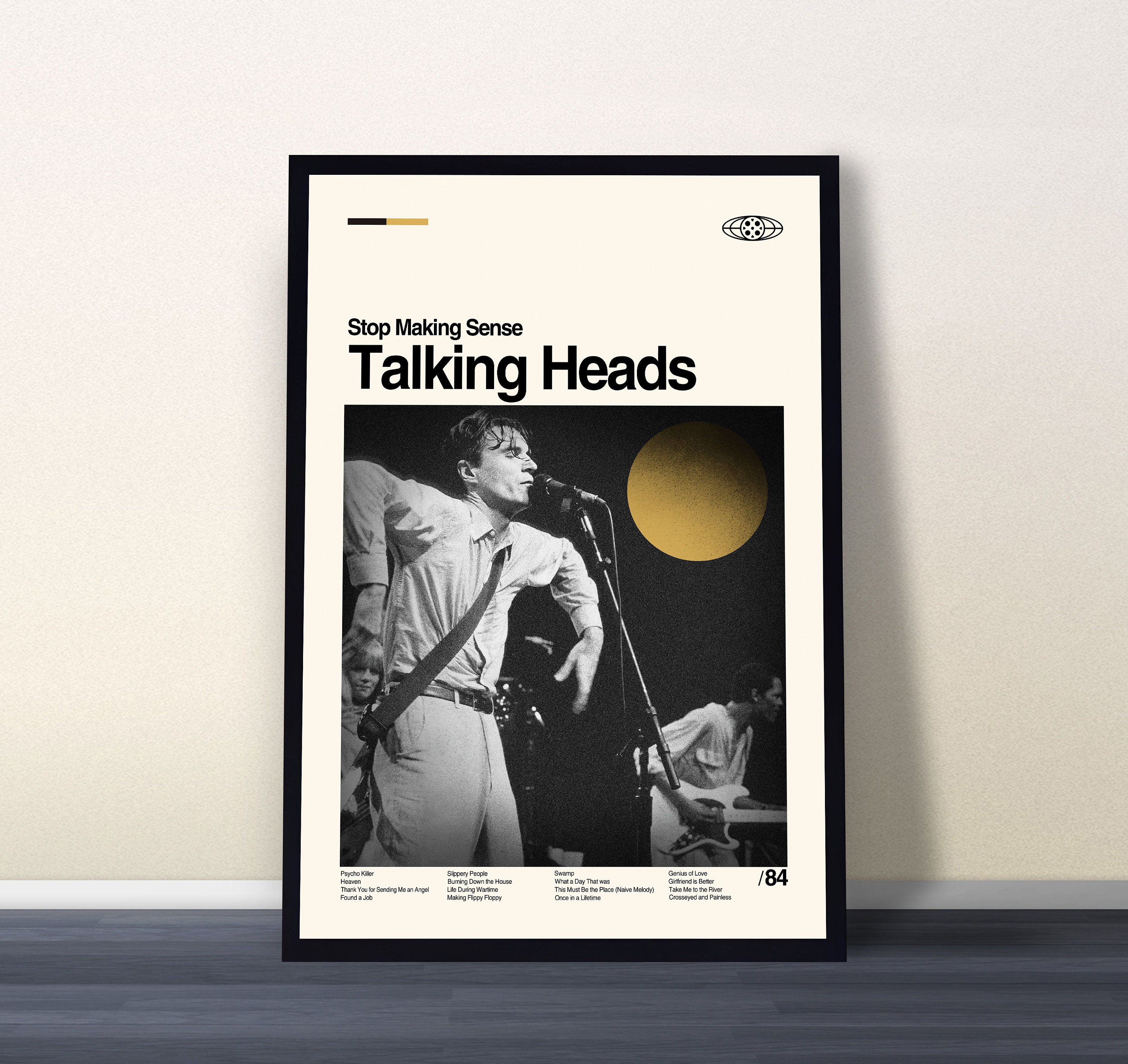 Talking Heads Stop Making Sense Poster, Talking Heads Print, Midcentury ...