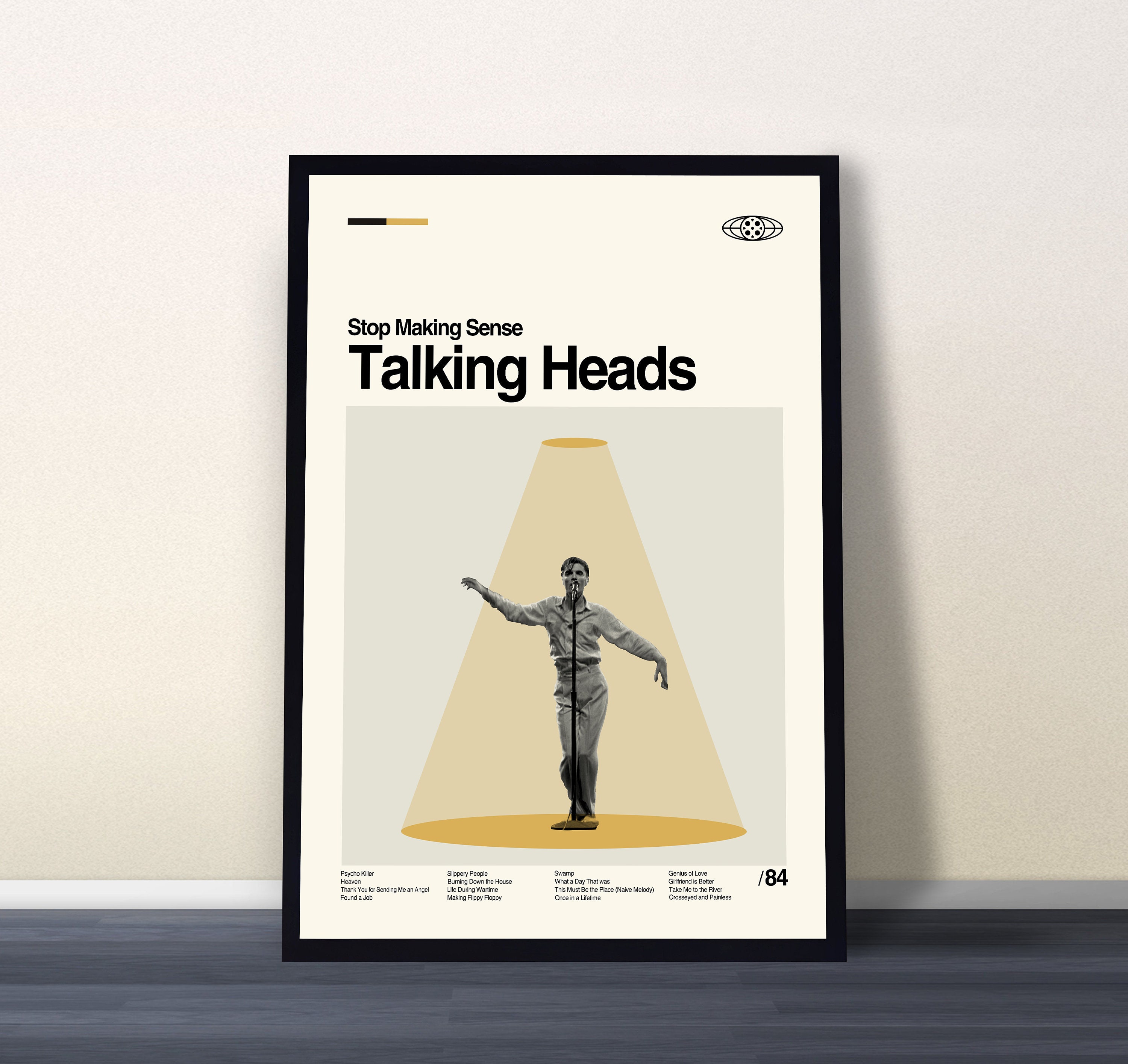 Talking Heads Stop Making Sense Poster, Talking Heads Print, Midcentury ...