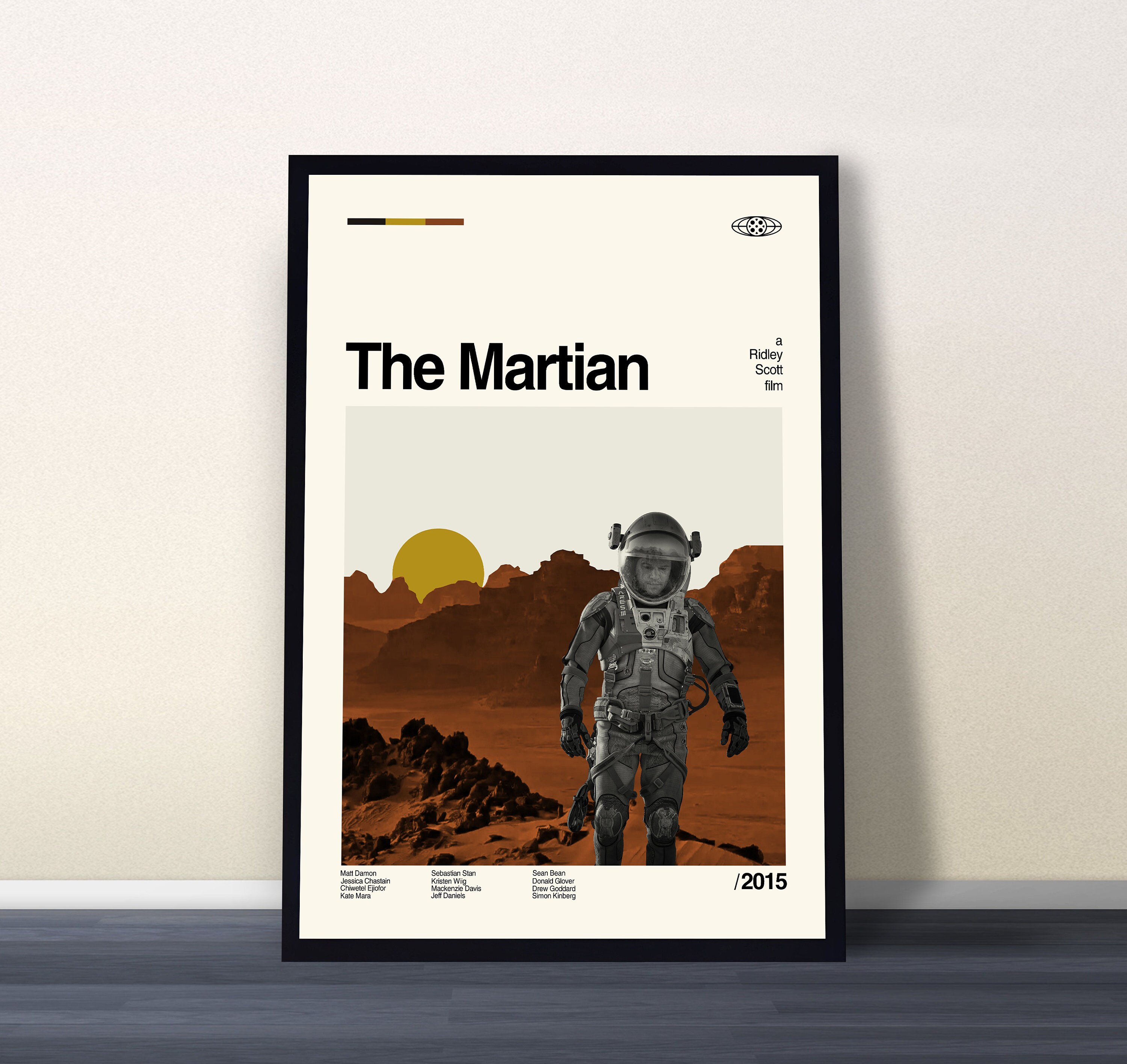The Martian Movie Poster, the Martian Print, Midcentury Poster ...