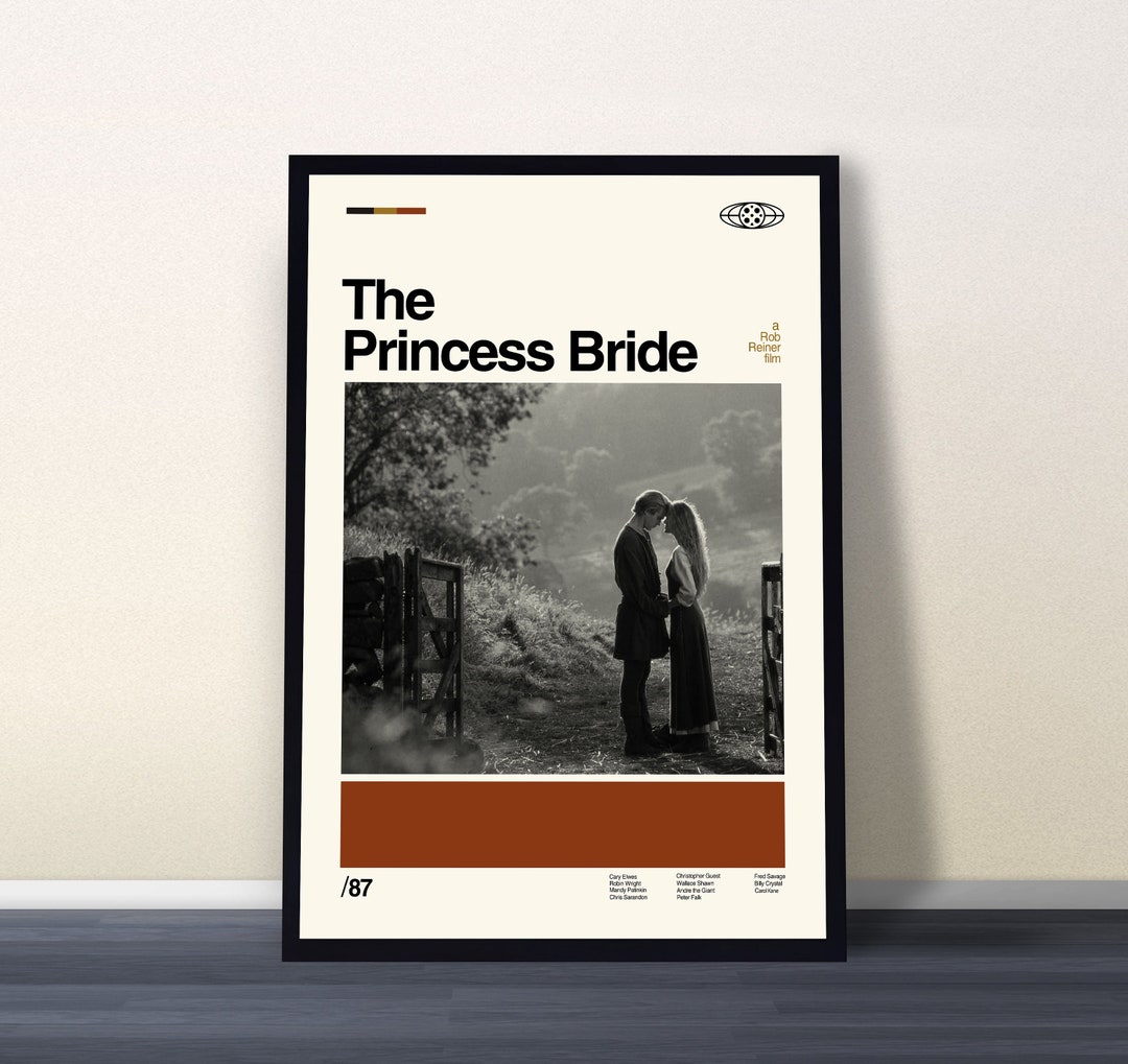 The Princess Bride Movie Poster, Midcentury Art, Retro Movie Poster ...