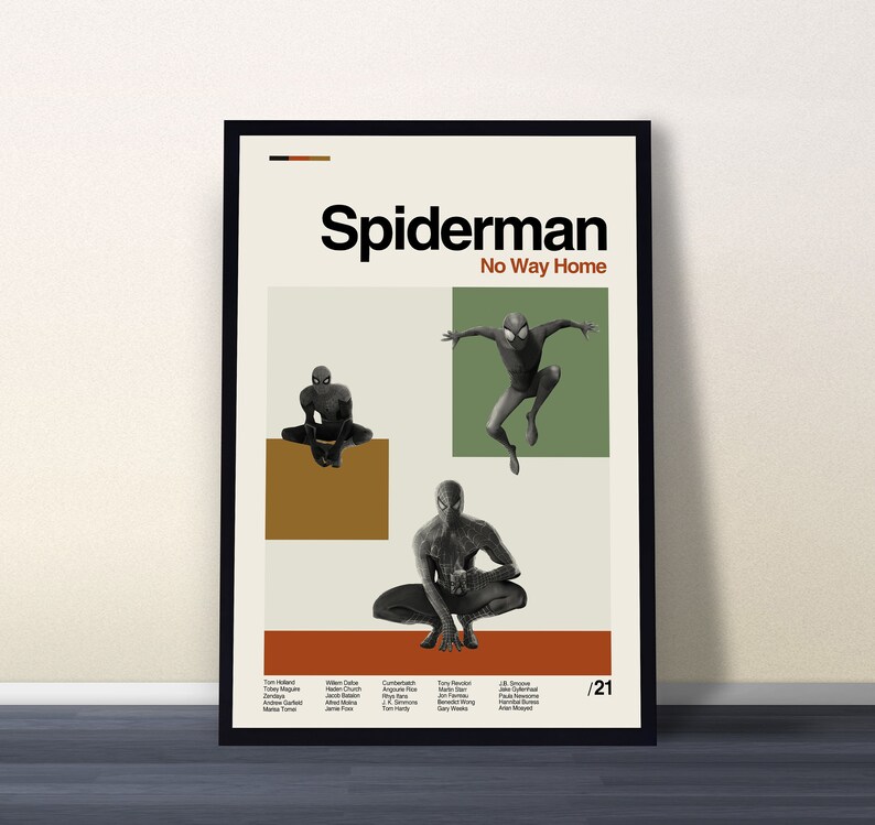 Spider Man No Way Home Poster, Spiderman Poster, Marvel, Minimalist ...
