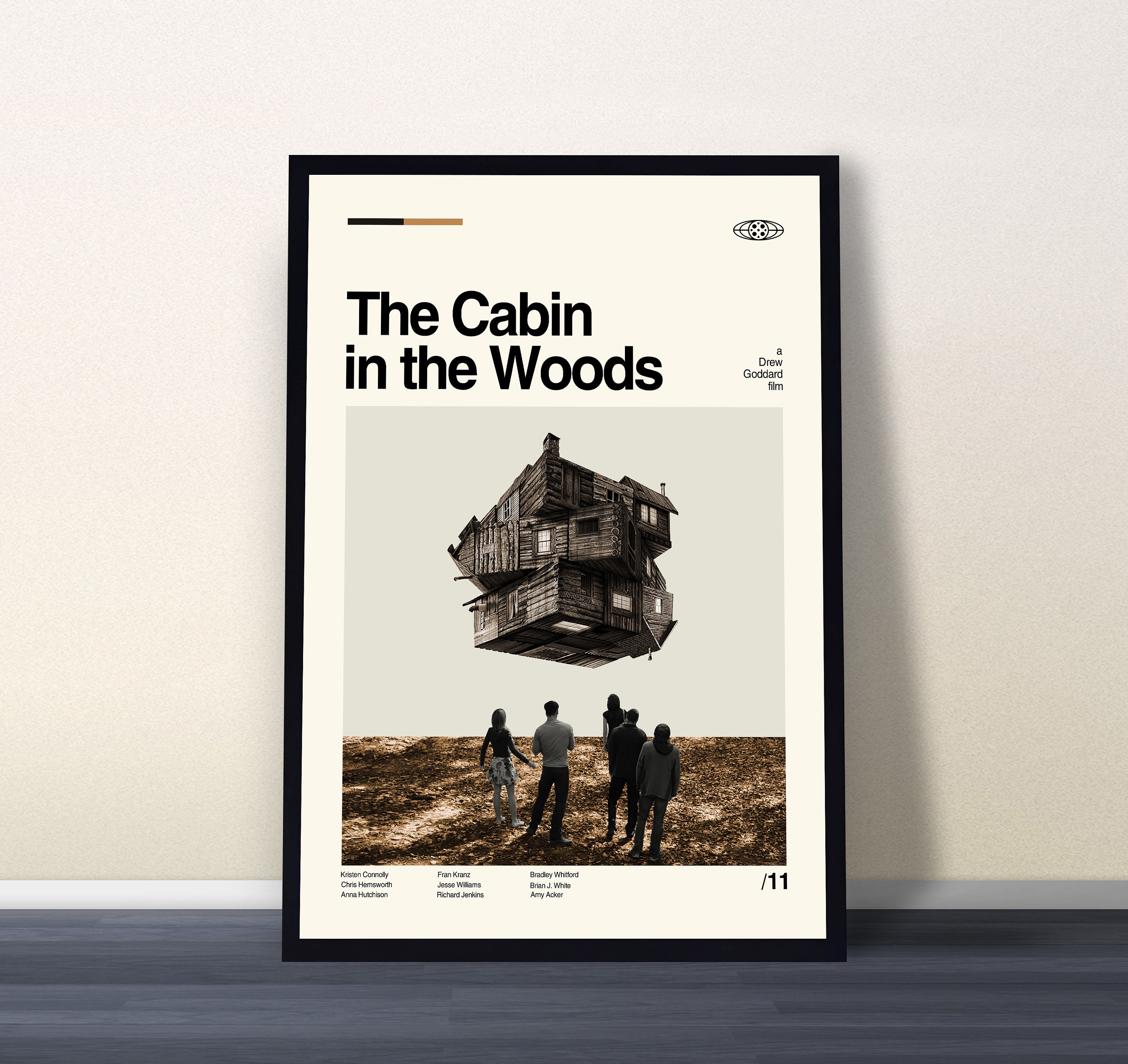 The Cabin in the Woods Movie Poster, Minimalist Art, Midcentury Art ...