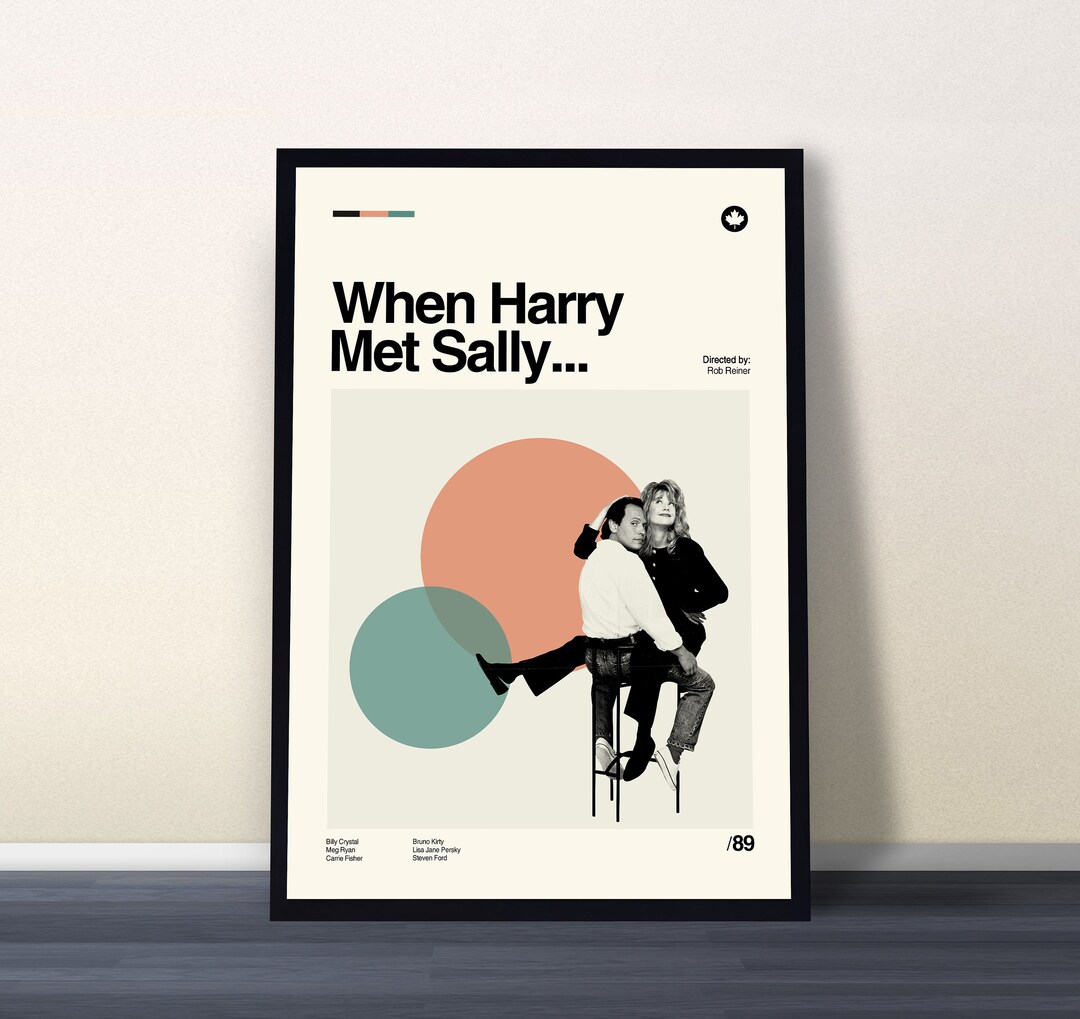 When Harry Met Sally Poster, Midcentury Art, Vintage Poster, Vintage ...