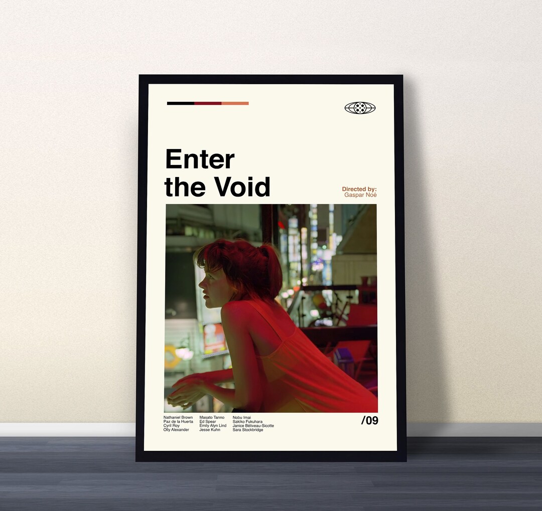 Enter the Void Movie, Enter the Void Poster, Minimalist Movie Poster, Vintage Retro, Wall Print ...