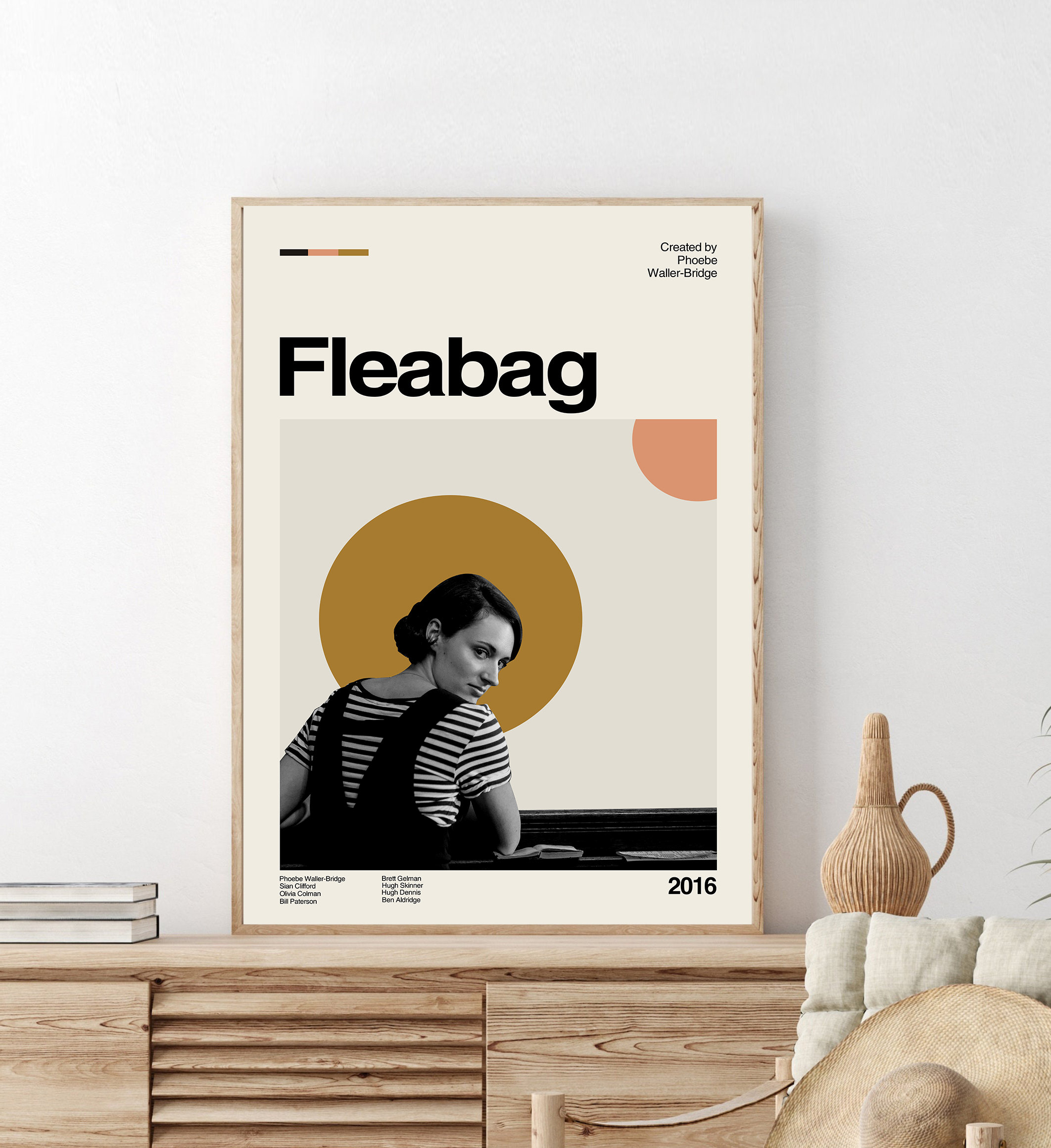 Fleabag Movie Poster, Vintage Poster, Minimalist Art, Midcentury Art, Wall Decor, High Quality ...