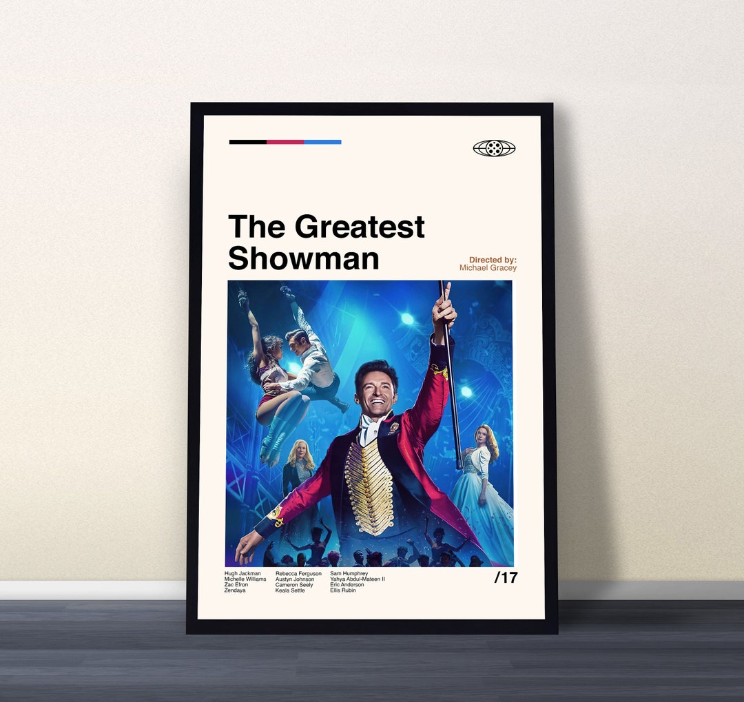 The Greatest Showman Movie Poster, Midcentury Art, Minimalist Art ...