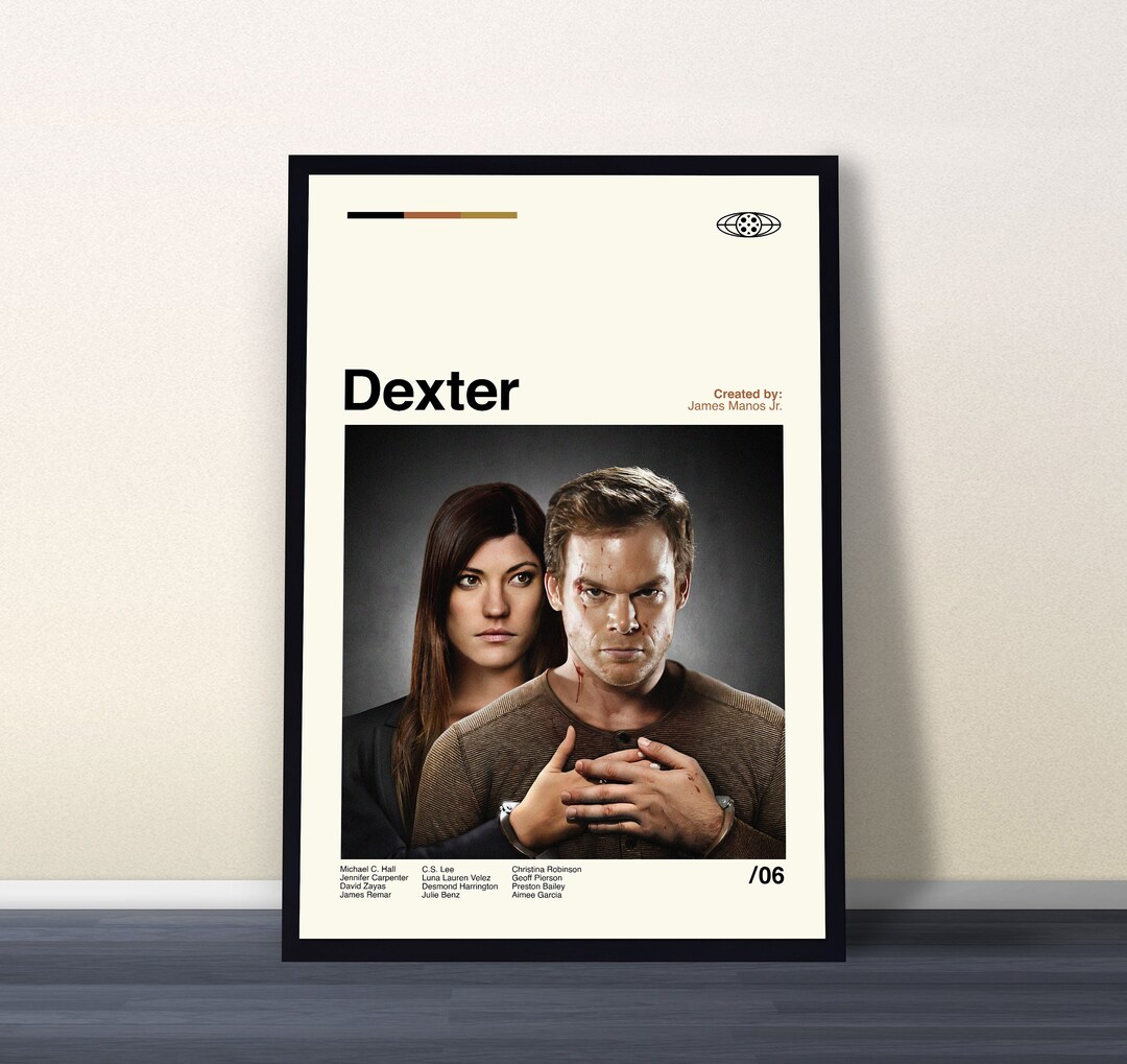 Dexter Movie Poster, Dexter Print, Midcentury Art, Minimalist Art ...