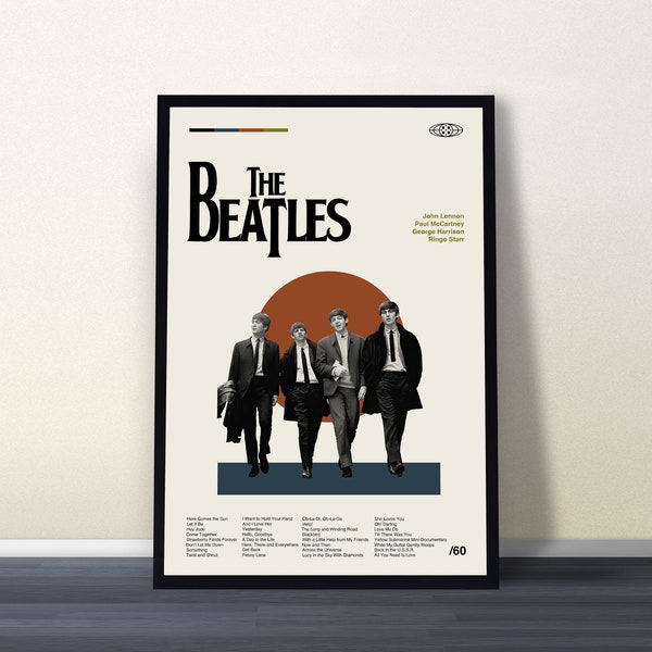 The Beatles Vintage Poster - Etsy