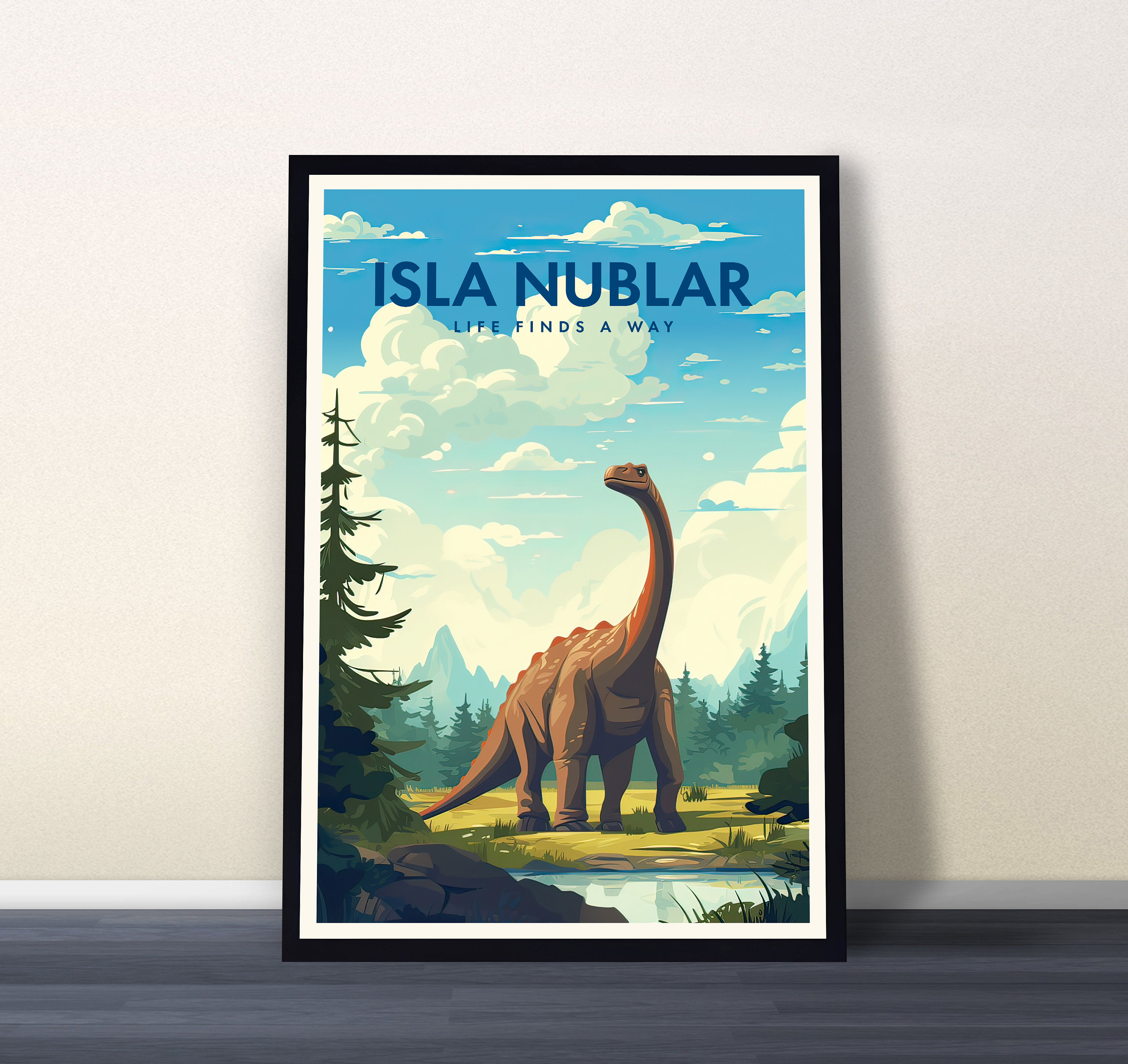 Isla Nublar Poster, Jurassic Park Poster, Life Finds A Way, Isla Nublar ...