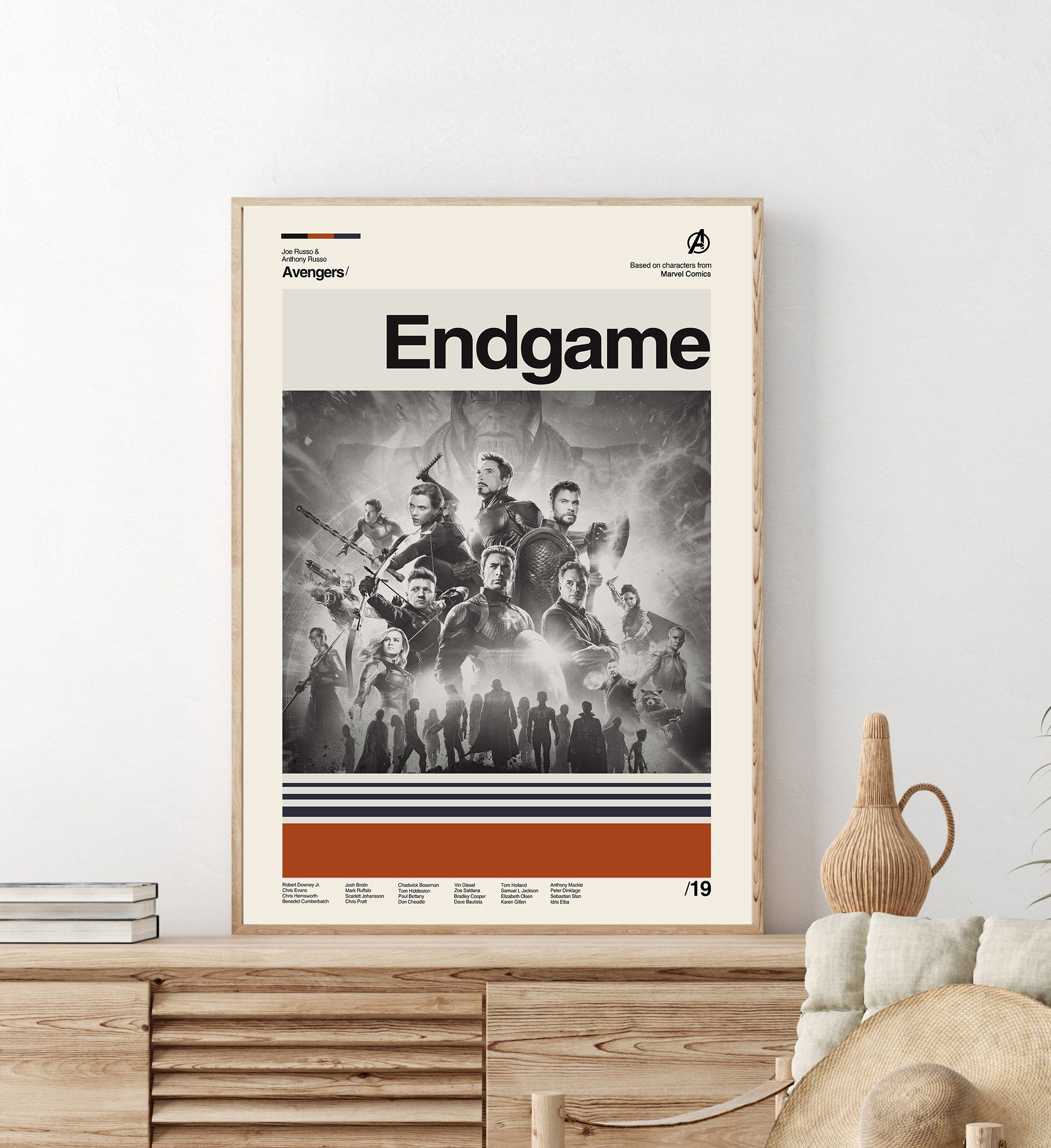 Avengers Endgame Poster, Marvel Movie Poster, Album Cover Poster, Retro ...