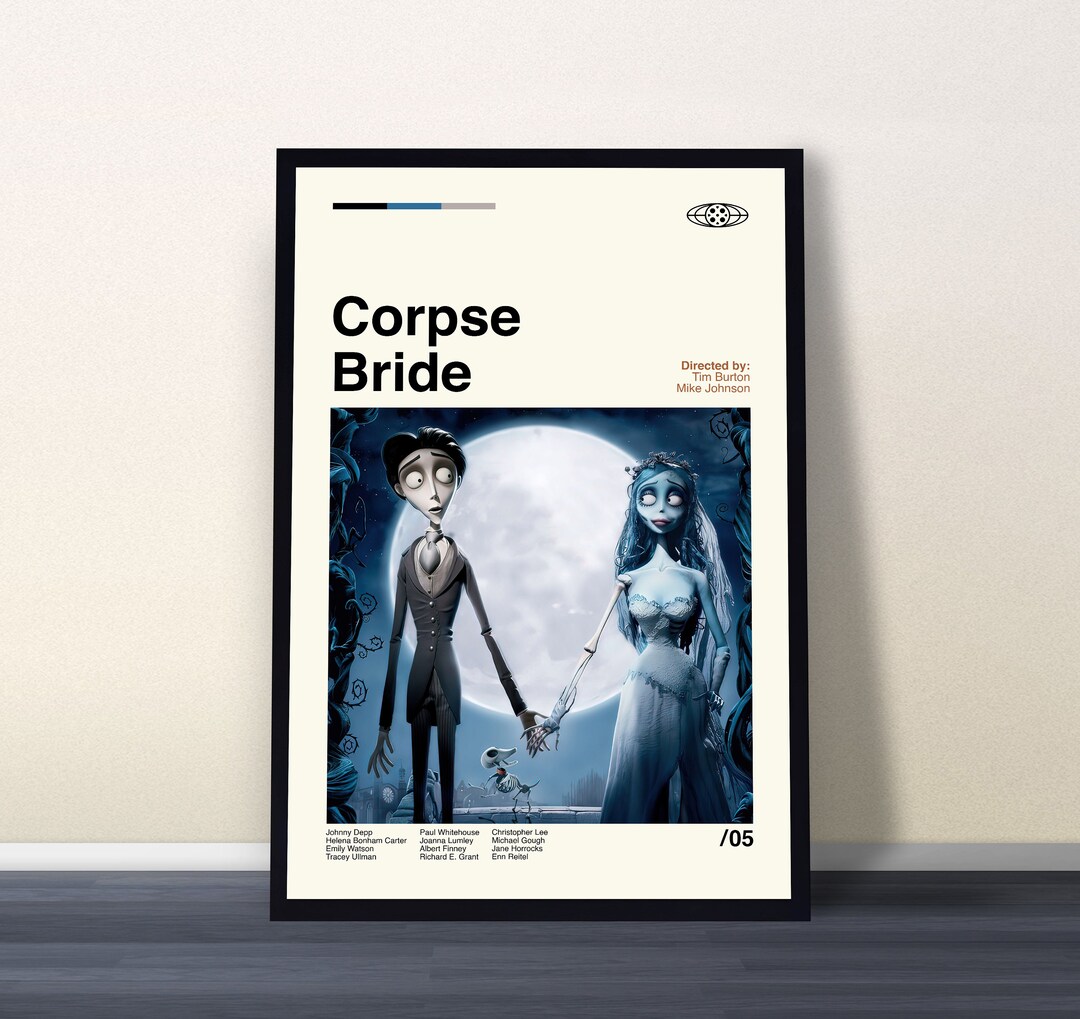 Corpse Bride Movie Poster, Corpse Bride Print, Wall Art, Wall Decor ...