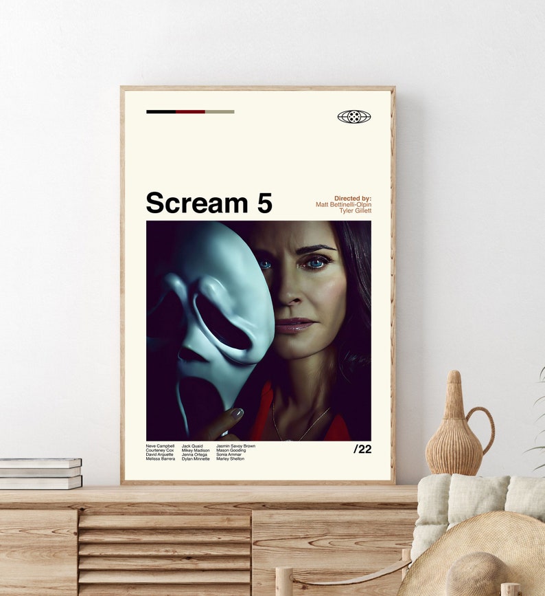 Scream Movie Poster, Scream Print, Tv Series Poster, Home Decor, Wall ...