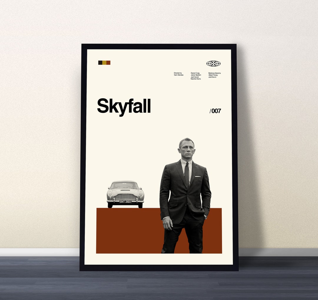 Skyfall Poster, James Bond Poster, Skyfall Print, Minimalist Poster ...