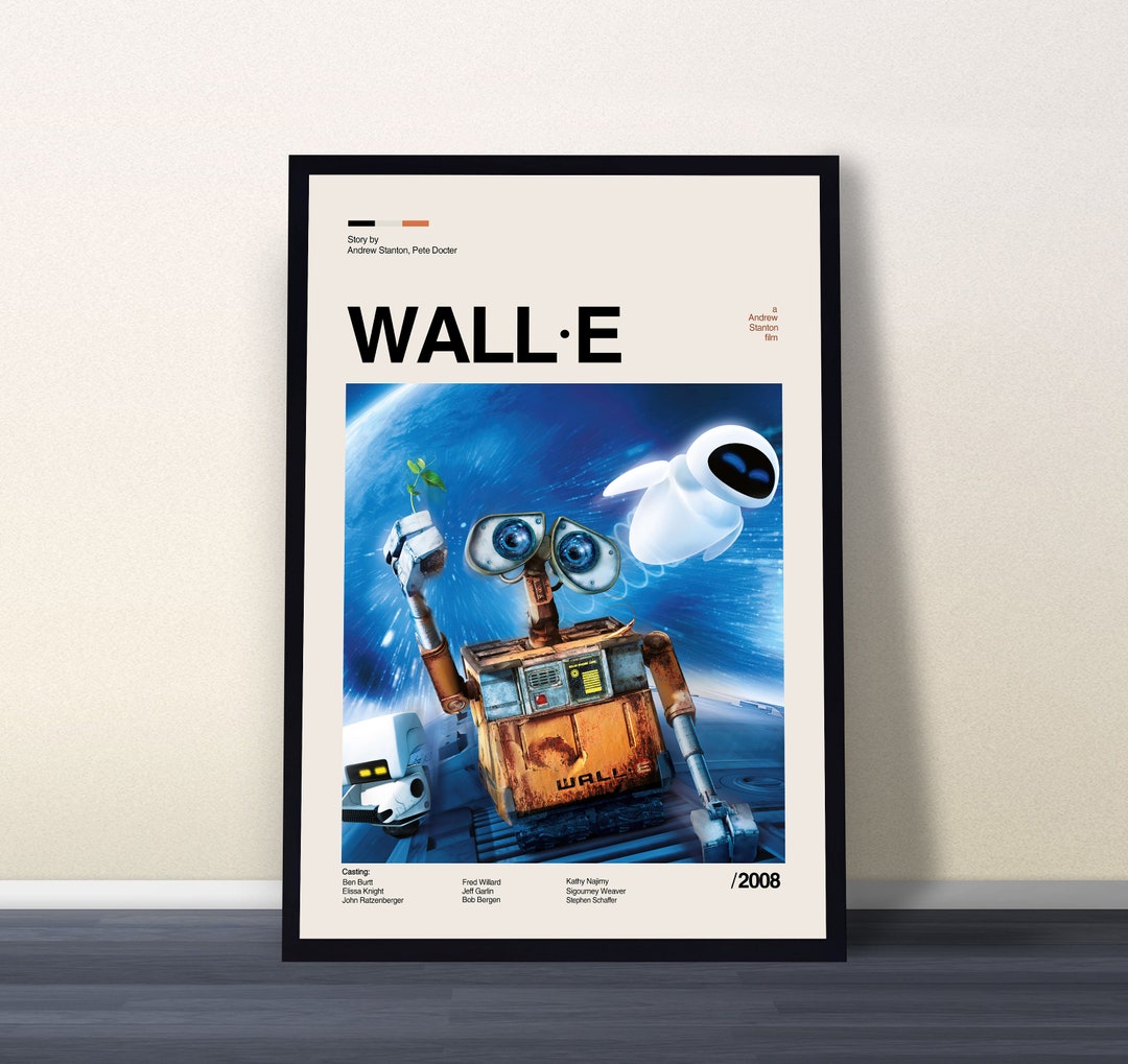 Affiche de film Wall E, affiche Wall E, affiche Wall E, art des années ...