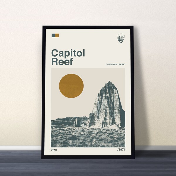 Capitol Reef Poster - Etsy