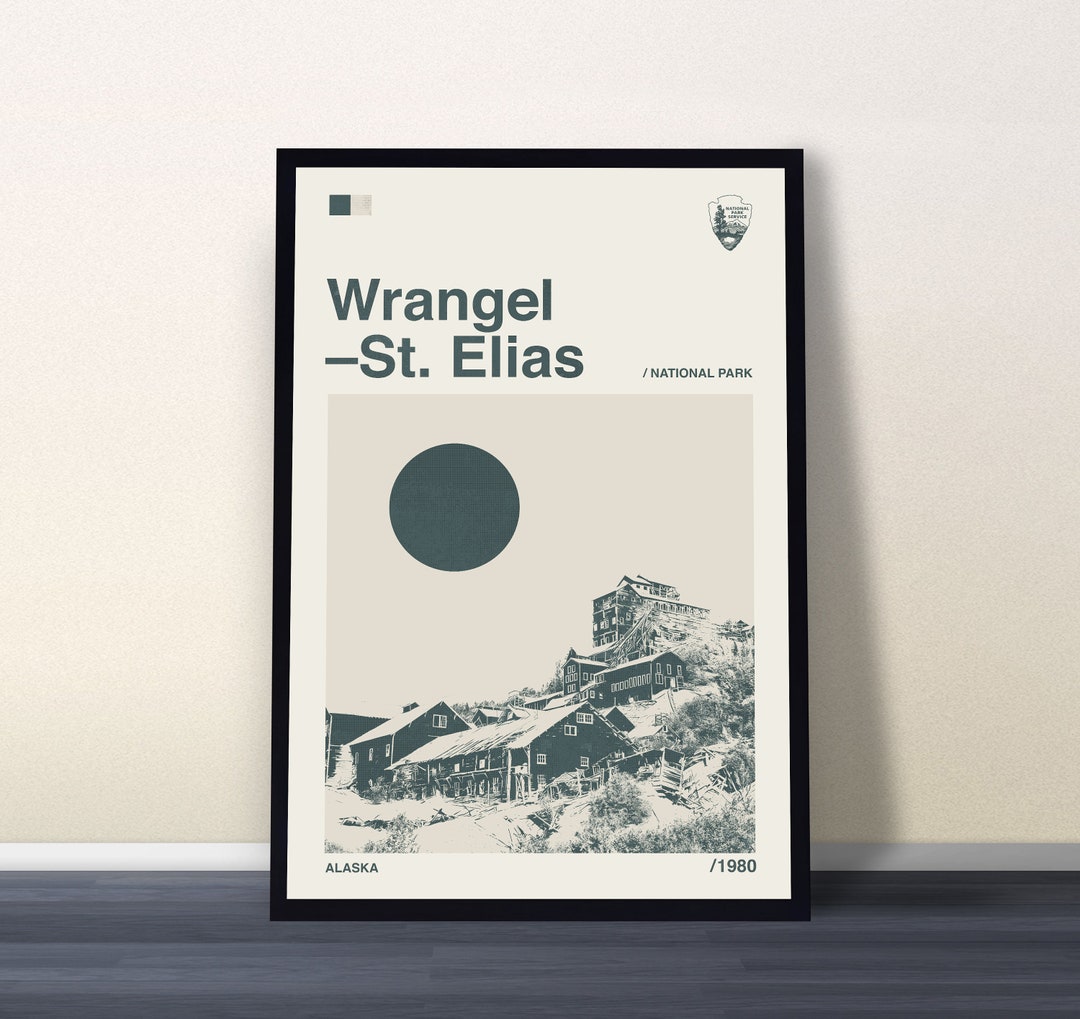 Wrangel St. Elias Poster, Wrangel St. Elias Travel, National Park Print ...