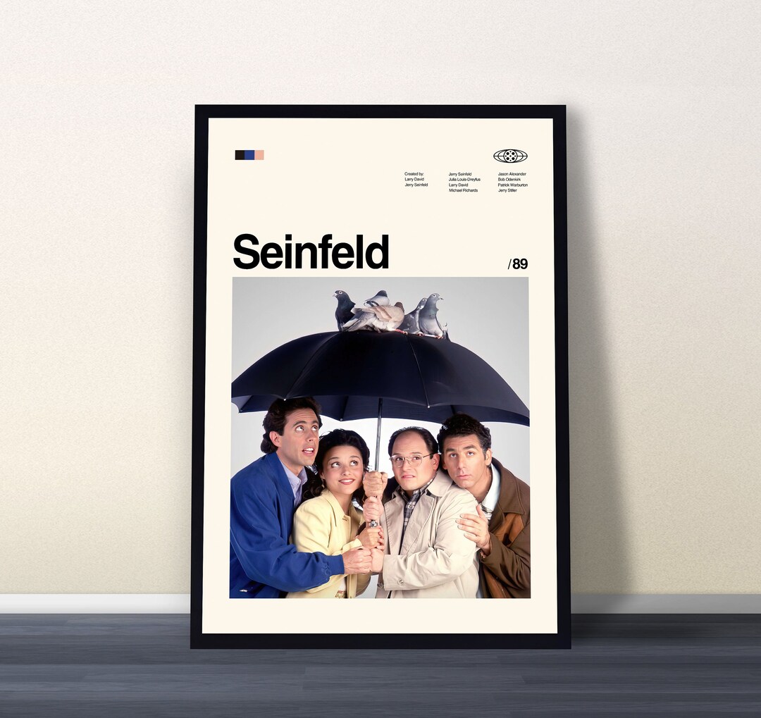 Seinfeld Movie Poster, Seinfeld Print, Seinfeld Art, Kitchen Wall Art ...