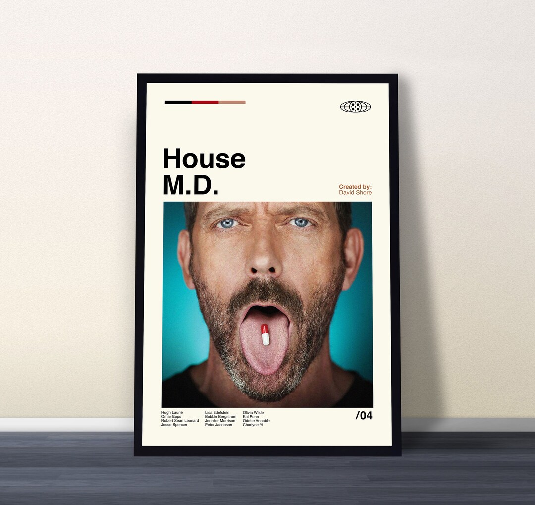 House MD Movie, House MD Print, Funny Photo, Wall Art, Vintage Wall Art ...