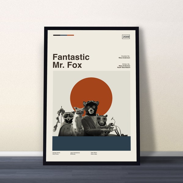 Mr Fox Poster - Etsy