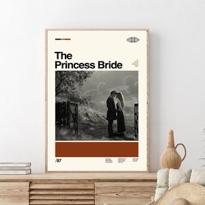 The Princess Bride Movie Poster, Midcentury Art, Retro Movie Poster ...