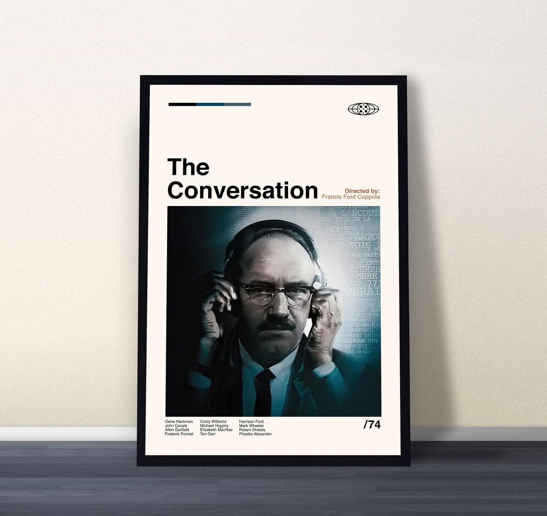 The Conversation Movie Poster, the Conversation Print, Minimalist Movie ...