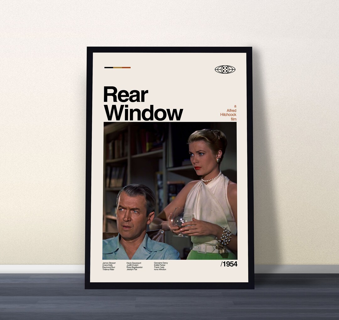 Rear Window Poster, Rear Window Movie, Minimalist Movie Poster, Art ...