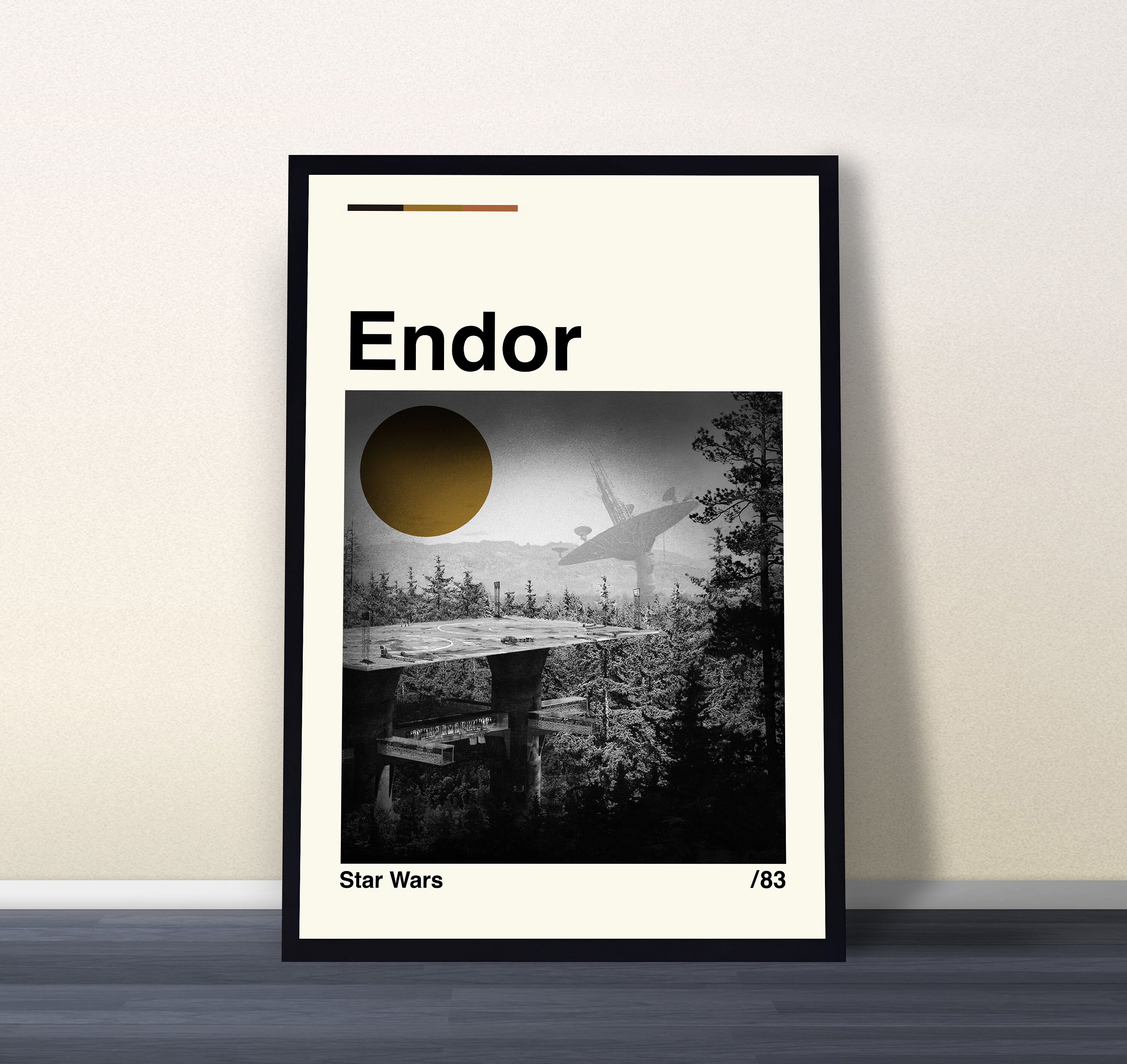 Endor Star Wars Poster, Endor Poster,midcentury Art, Retro Movie Poster ...