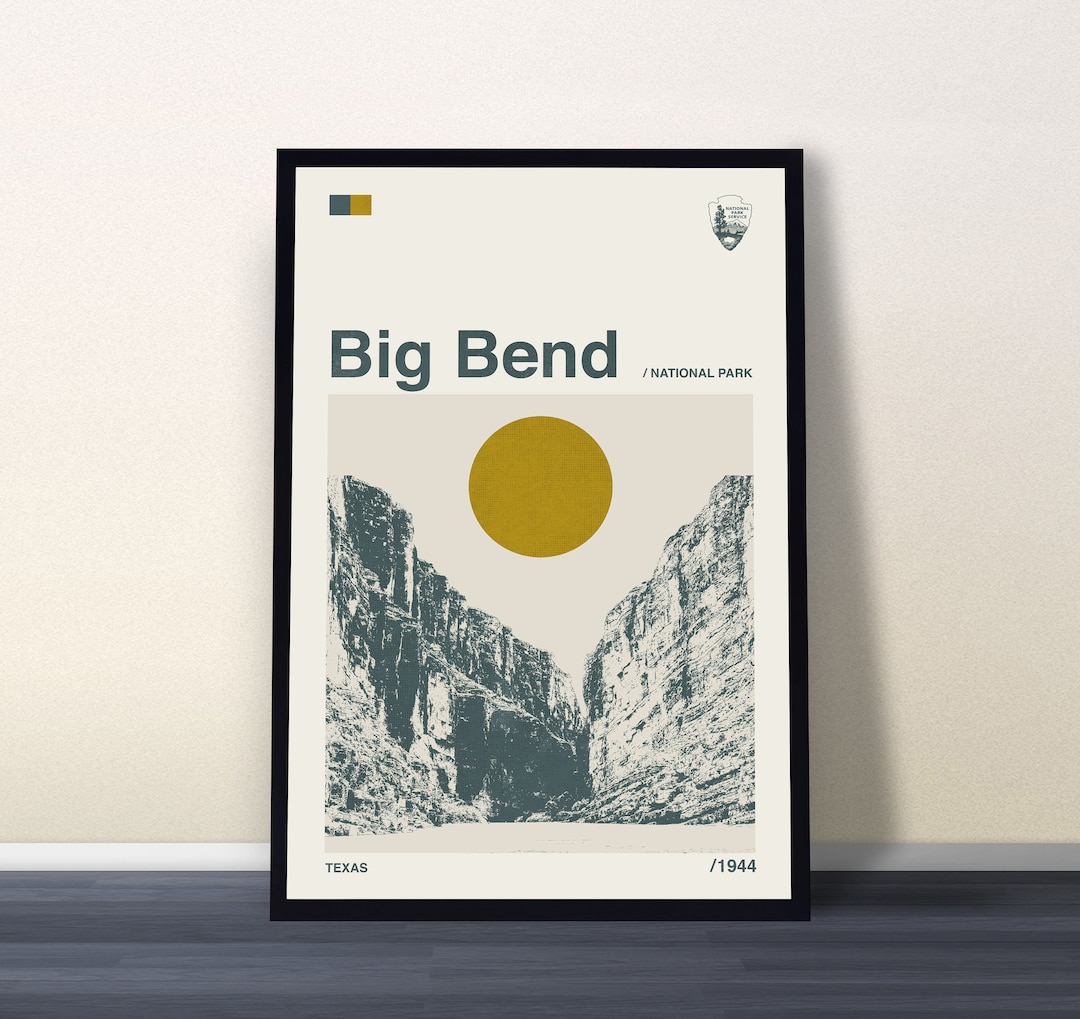 Big Bend National Park Poster Wall Art, Big Bend Texas National Park ...