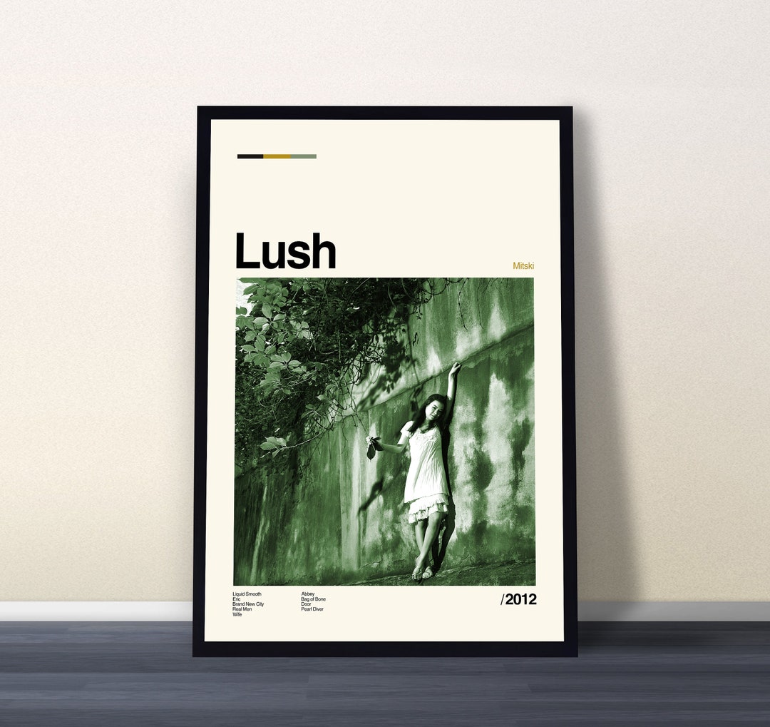 Lush Album Poster, Mitski Album, Lush Print, Album Cover Poster ...
