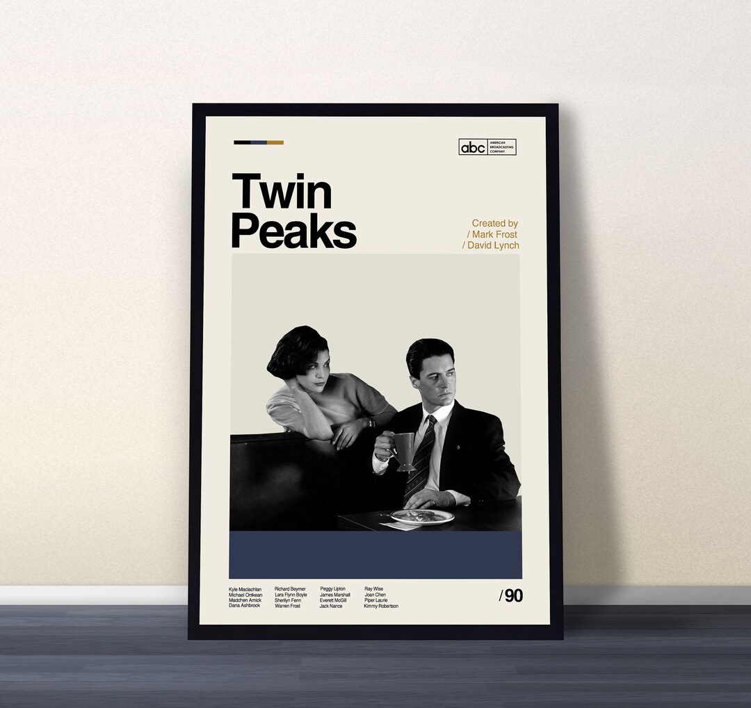 Twin Peaks Poster, Twin Peaks Movie Poster, Midcentury Art, Vintage ...