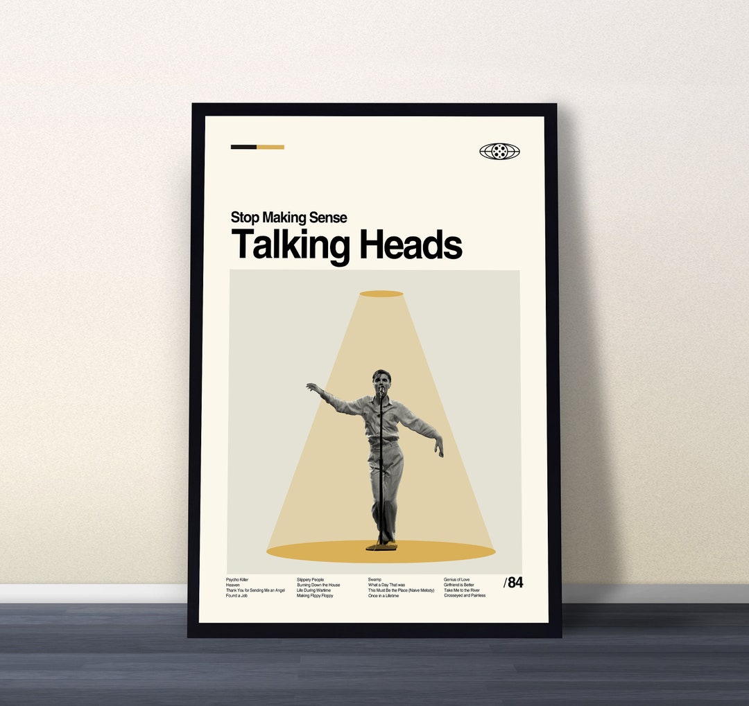 Talking Heads Stop Making Sense Poster, Talking Heads Print, Midcentury ...