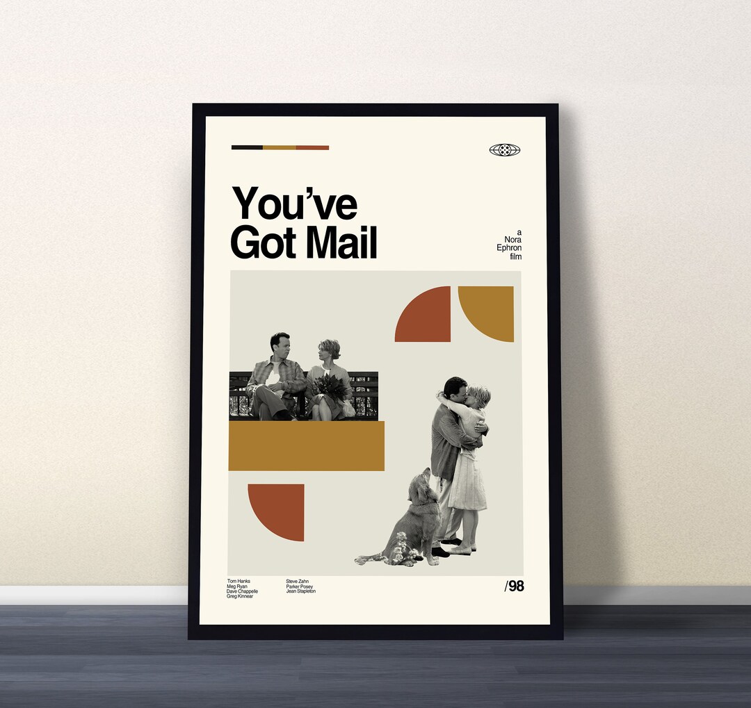 Youve Got Mail Poster, Youve Got Mail Movie, Minimalist Poster, Vintage ...
