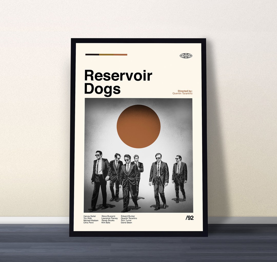 Reservoir Dogs Movie, Reservoir Dogs Print, Movie Poster, Retro Modern ...