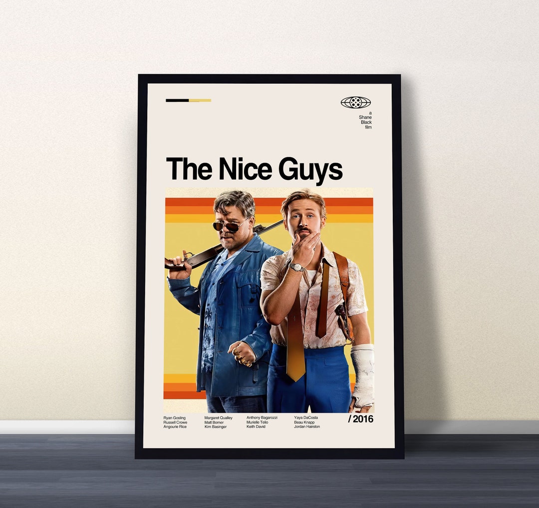 The Nice Guys Movie Poster, Midcentury Art, Retro Movie Poster ...