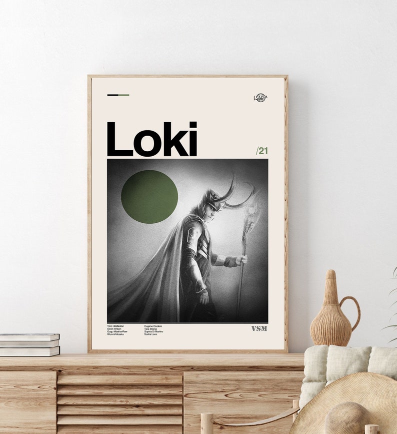 Loki Movie Poster, Loki Poster, Marvel Poster, Retro Movie Poster ...