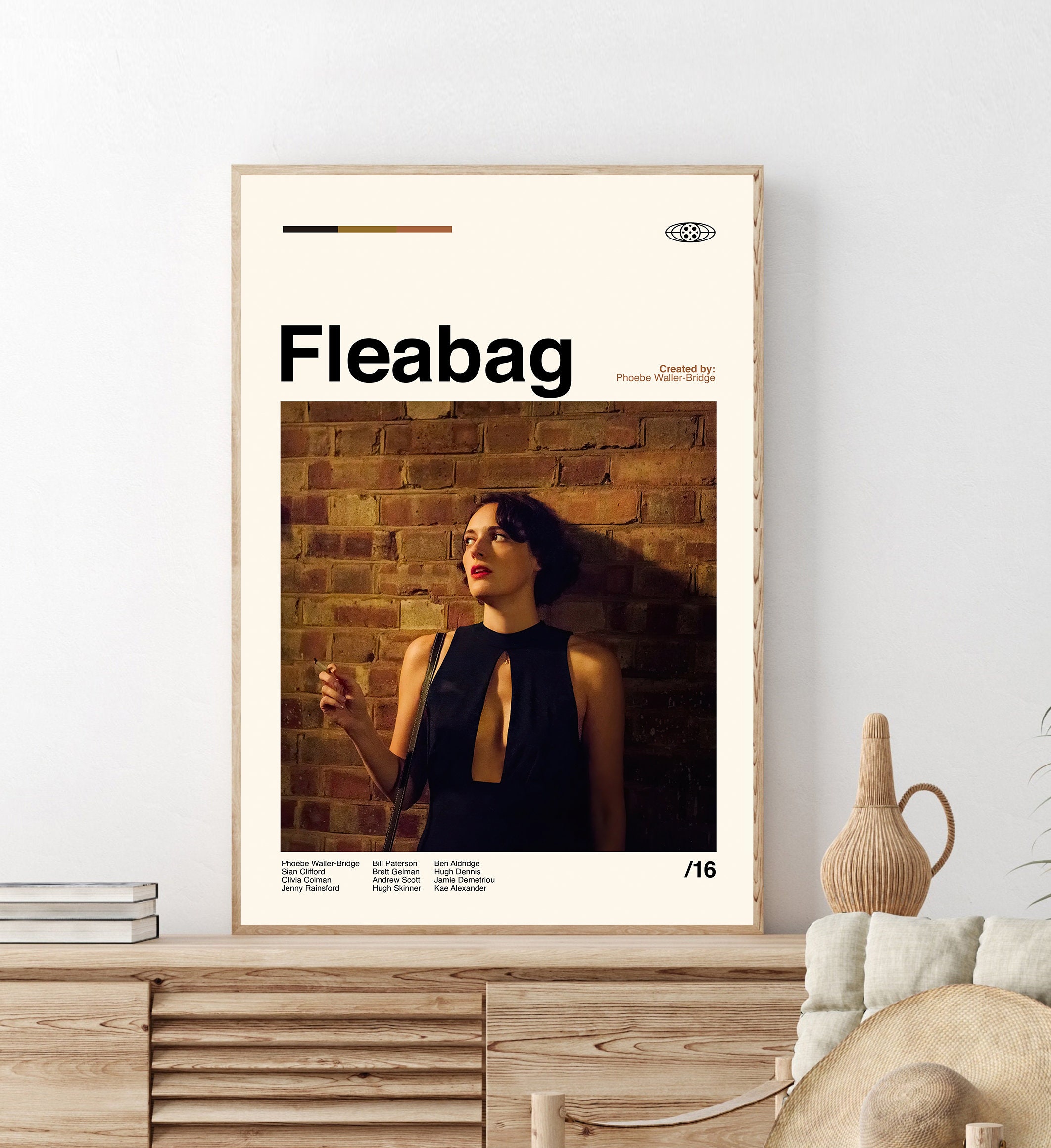 Fleabag Tv Series Poster, Fleabag Print, Midcentury Poster, Vintage Art ...