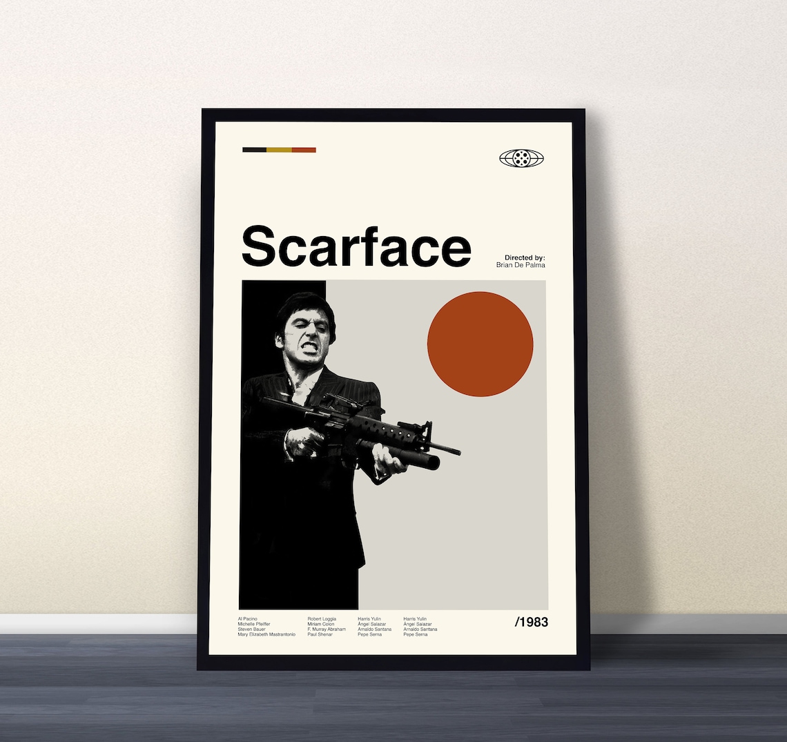 Scarface Movie Poster Scarface Poster Movie Poster Retro - Etsy