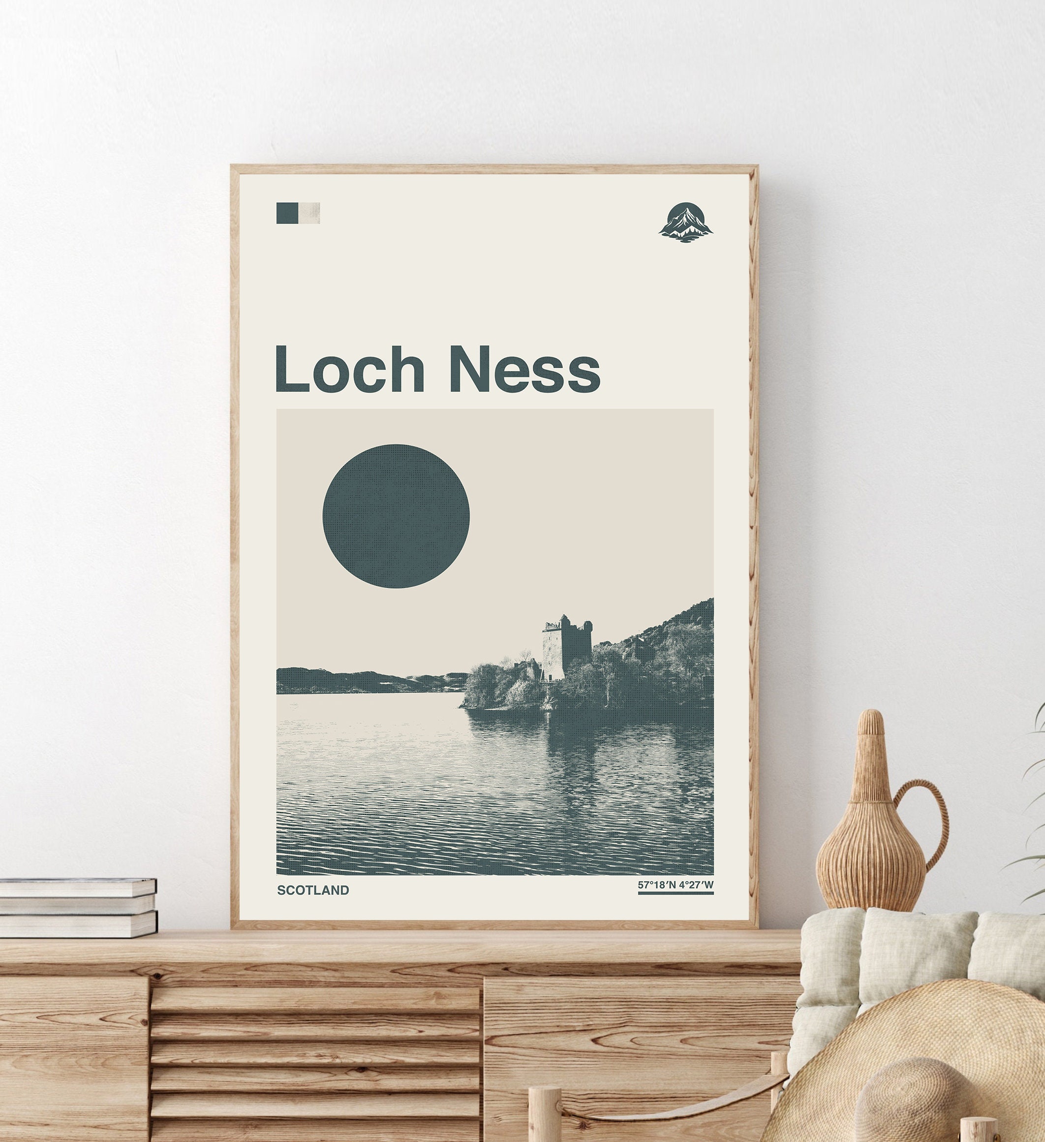 Loch Ness Travel Poster, Loch Ness Poster, Scotland Travel Wall Art ...