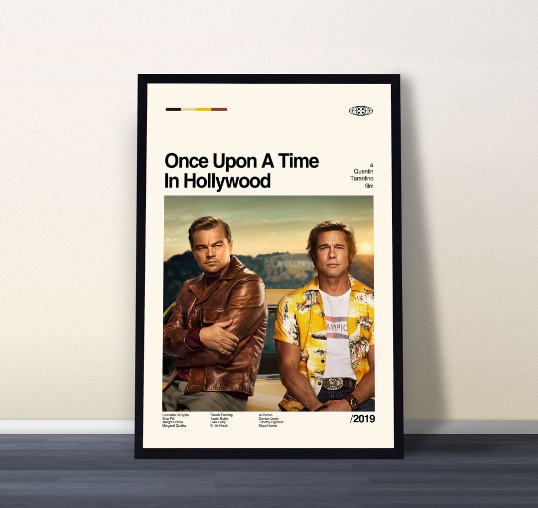 Once Upon A Time in Hollywood Poster, Midcentury Art, Minimalist Art ...