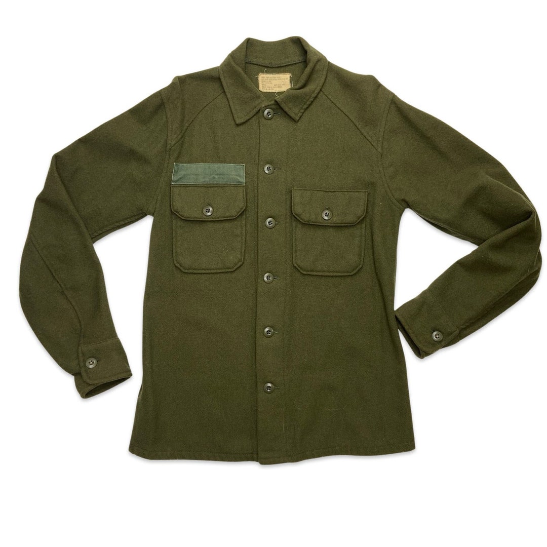 VTG 70s Men's US Army Issued Cold Weather Shirt Olive Green Small - Etsy